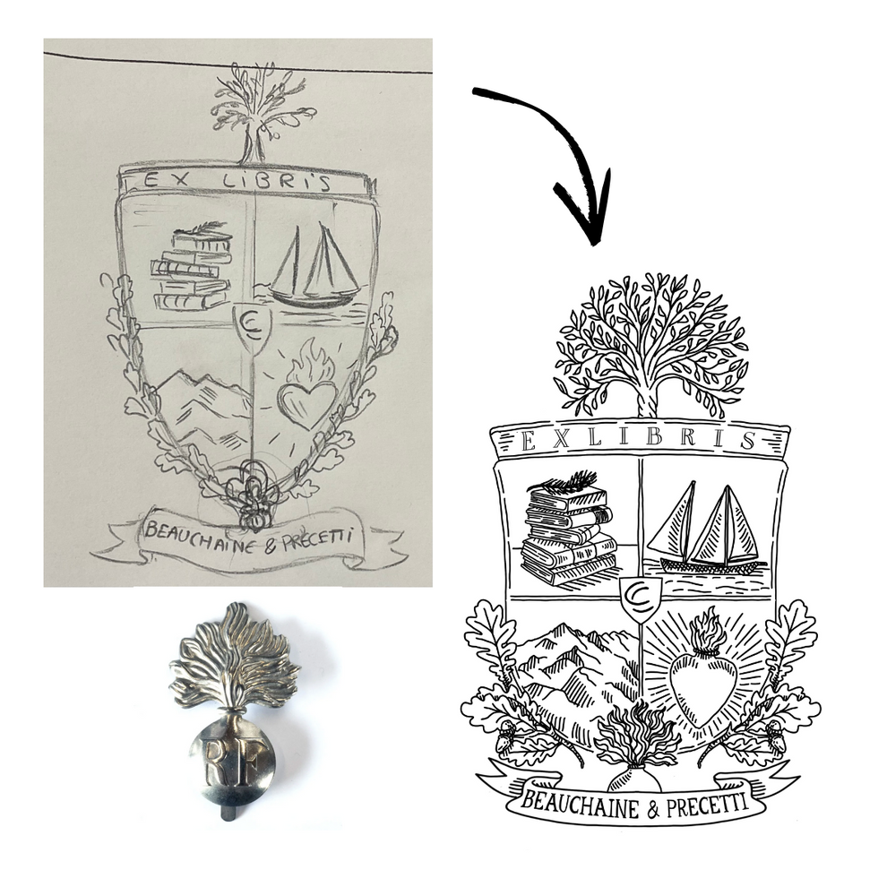 Création de Blason sur-mesure – Ex-Libris Paris